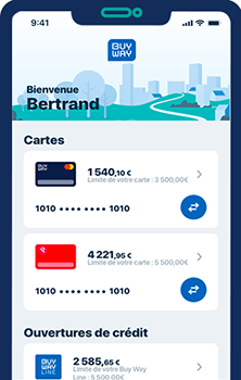 Buy Way - Cartes et ligne de crédit, prêt à tempérament